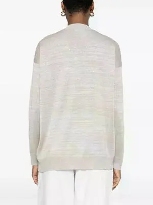 Fabiana Filippi Metallic Threading V-neck Sweater