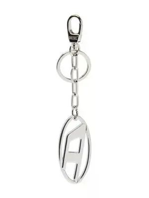 DIESEL® Holy-c Rhinestone-embellished Keyring - Silver