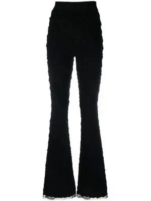 AMBUSH Monogram Jacquard Flared Trousers - Black