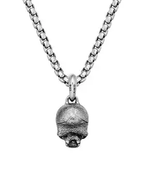 David Yurman Sterling Memento Mori Skull Charm