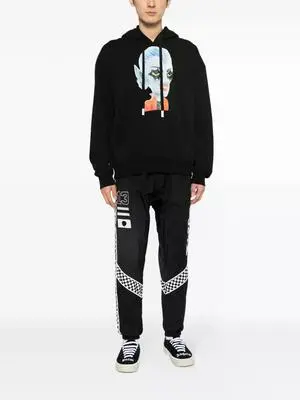 HACULLA. Matilda-print Cotton Hoodie - Black