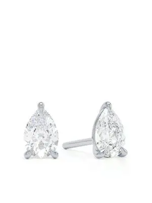 LOEV 18kt White Gold Pear-cut Diamond Stud Earrings