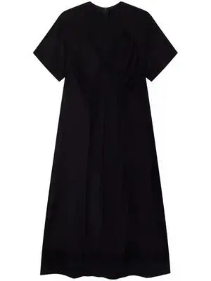 Stella McCartney Lace Detail Silk Maxi Dress - Black