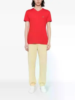 Lacoste Logo-embroidered Cotton T-shirt