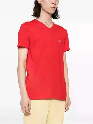 Lacoste Logo-embroidered Cotton T-shirt