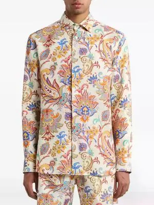 Etro Paisley-print Linen Shirt