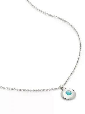 Monica Vinader December Turquoise Necklace - Silver