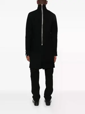 ISAAC SELLAM EXPERIENCE Zip-detailed Felted Wool Coat