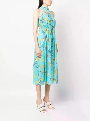 Diane Von Furstenberg Lupin Sleeveless Floral Print Maxi Dress