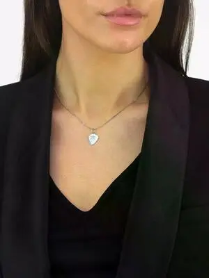 TRUE ROCKS Mini Plectrum Necklace In Rhodium-plated Sterling