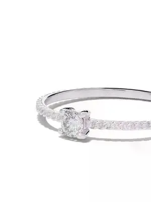 WOUTERS & HENDRIX 18kt Gold Diamond Uzerai Exclusive Ring - Silver