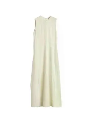 TOTEME Sleeveless Maxi Dress With Crew Neckline - Neutrals