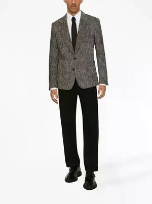 Dolce & Gabbana Single-breasted Herringbone Jacket