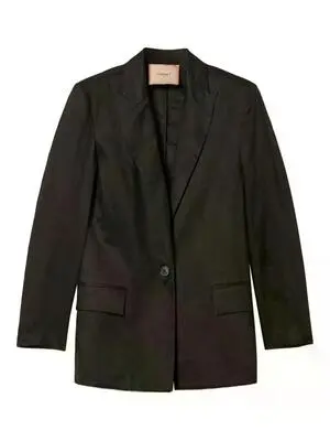 TWINSET Woven Blazer With Notched Lapel