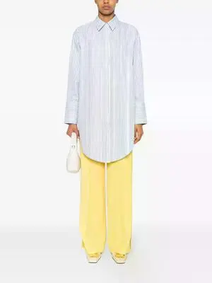 Victoria Beckham Striped Organic Cotton Shirt
