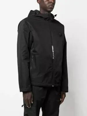 PLEIN SPORT Zip-up Hooded Jacket