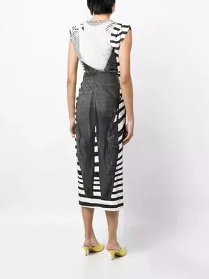 JNBY Sleeveless Graphic Print Midi Dress