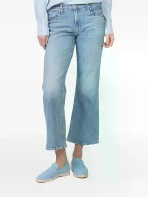 MOTHER Straight-leg Jeans With Whiskering Effect