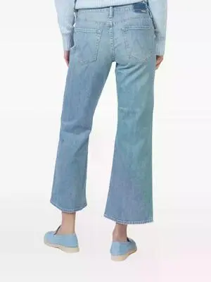 MOTHER Straight-leg Jeans With Whiskering Effect