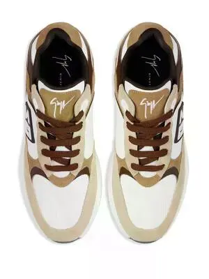 GIUSEPPE ZANOTTI Runner Low-top Lace-up Sneakers - Neutrals