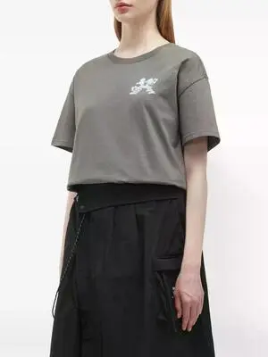 MUSIUM DIV. Printed Round Neck T-shirt - Grey