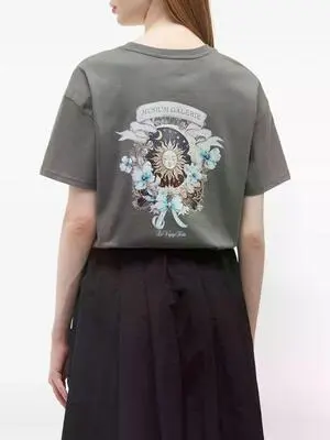 MUSIUM DIV. Printed Round Neck T-shirt - Grey