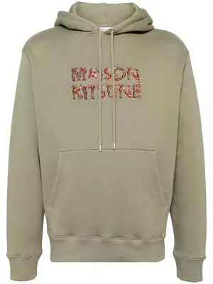Maison Kitsuné Woodland Alphabet Hoodie - Green