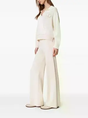 TWINSET Flared Knit Trousers