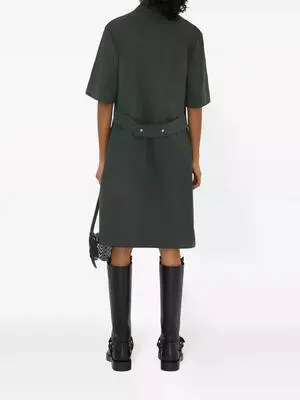 Burberry Short Sleeve Collared Knee-length Dress
