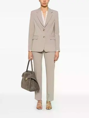 BLANCA VITA Satined V-neck Blouse