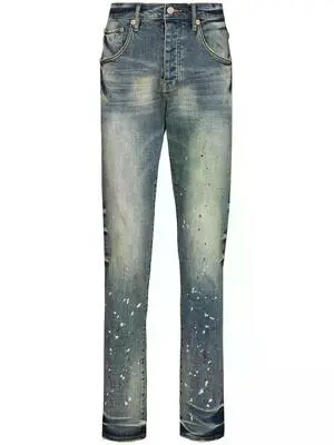 PURPLE BRAND Vintage Spotted Tapered-leg Jeans