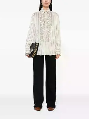 Stella McCartney Striped Ruffled Shirt