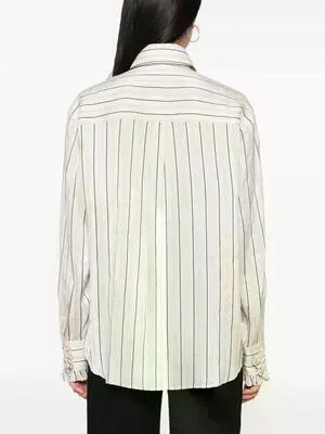 Stella McCartney Striped Ruffled Shirt
