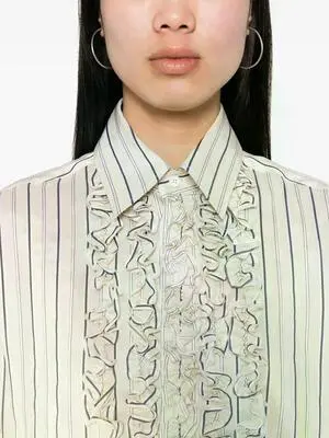 Stella McCartney Striped Ruffled Shirt