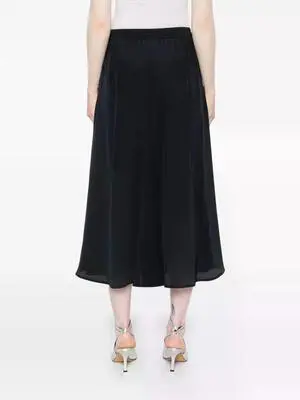 P.a.r.o.s.h Midi Skirt With Drawstring Waist - Blue