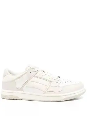 Amiri AMIRI Skeleton Appliqué Leather Sneakers Neutrals