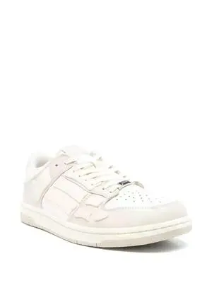 Amiri Skeleton Appliqué Leather Sneakers