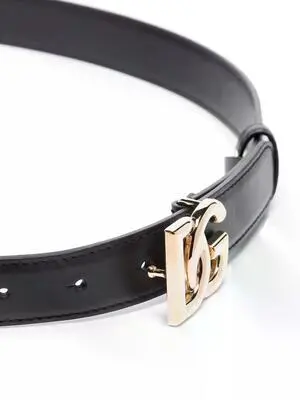 Dolce & Gabbana Logo Buckle Leather Belt