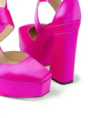 JIMMY CHOO Gian 140mm Platform Pumps - Pink