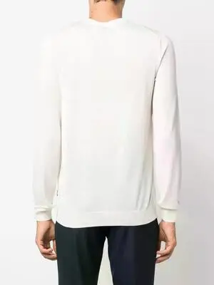 BOSS Crew Neck Fine Knit Virgin Wool Pullover Sweater