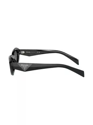 Prada Oval Frame Sunglasses - Black