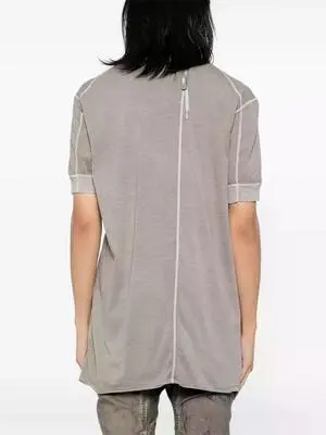 Boris Bidjan Saberi Raw-cut Hem Cotton T-shirt - Grey