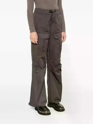P.a.r.o.s.h Taupe Satin Finish Cargo Trousers