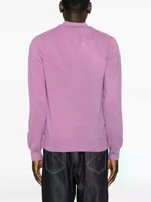 Play Comme Des Garcon Heart Patch Wool Cardigan