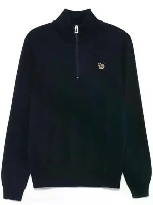 Paul Smith Zebra-motif Sweater - Blue
