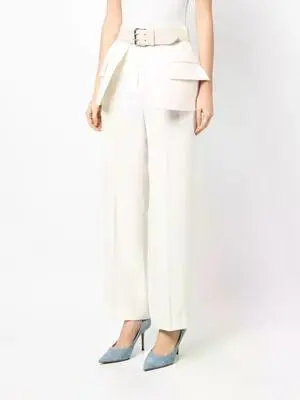 Dice Kayek High-waisted Peplum Belt Skirt