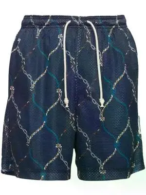 Nike Reversible Basketball Shorts With Graphic Print - Blue