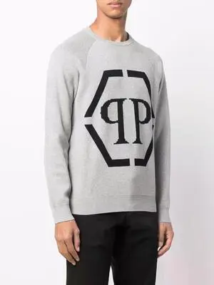 Philipp Plein Logo-print Sweatshirt - Grey