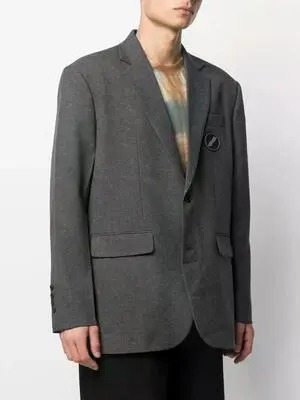 We11Done Notched-lapels Single-breasted Blazer