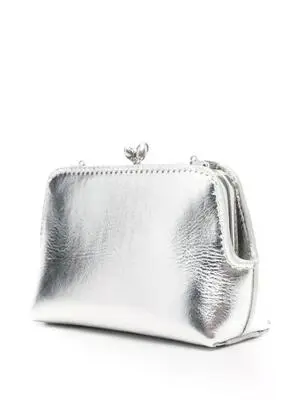 JIL SANDER Goji Micro Metallic Leather Bag - Grey